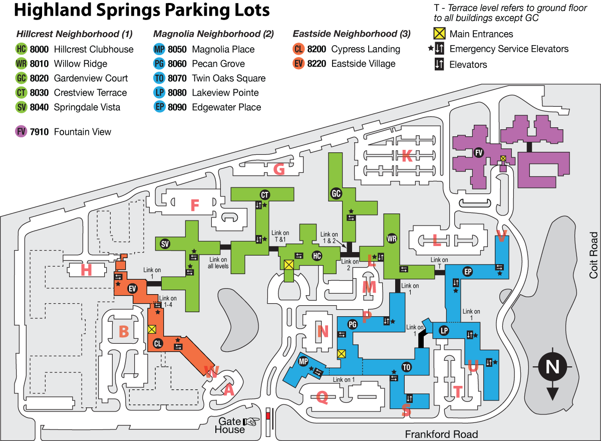 Parking Lot Map – HSD – RAC Communications Committee